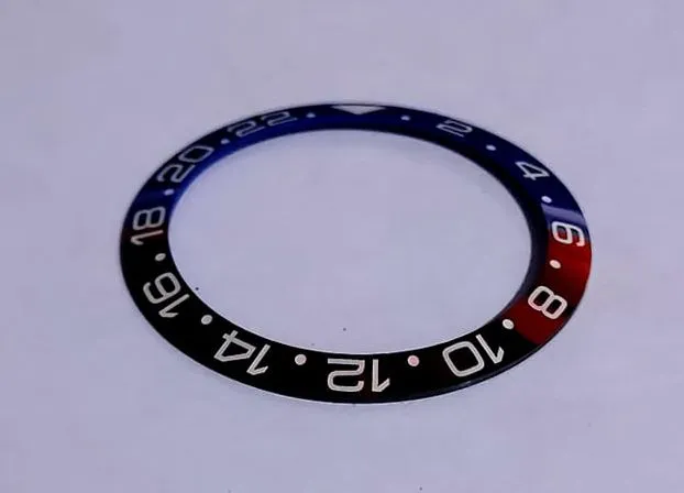 Seiko Divers Ceramic Blue Red GMT Insert for SKX007 SKX009 SKX399 7002 ...