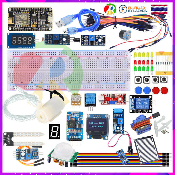 iOT Project NodeMCU ESP8266 V2 Starter Kit ชุดอุปกรณ์เรียนรู้ iOT โปรเจ ...