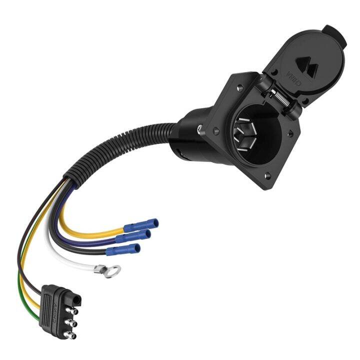 4 Pin to 7 Pin Adapter Trailer Adapter Plug End 4 Pin to 7 Pin ...
