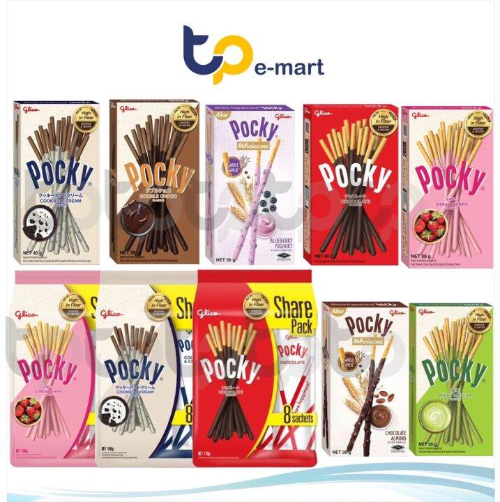 Glico Pocky Biscuit Stick / Glico Pocky Family Pack /Glico Pocky ...