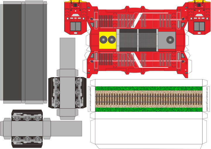 Pola Kertas Papercraft Lokomotif CC 300 | Lazada Indonesia