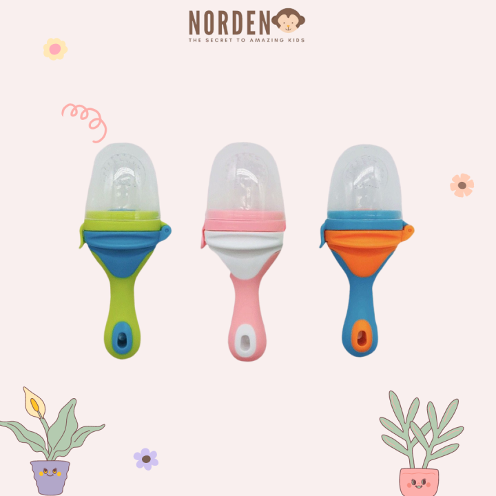 NORDEN Pulp Fruit Feeder/Dot Buah Bayi Panjang Sillicone 6m+ | Lazada ...