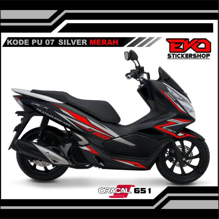 Sticker PCX HITAM cutting stiker pcx ultimate sportracing | Lazada ...