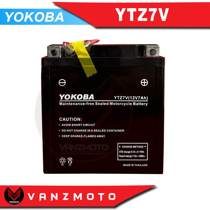 Yokoba YTZ7V Motorcycle Battery made in Thailand best for Yamaha Nmax ...
