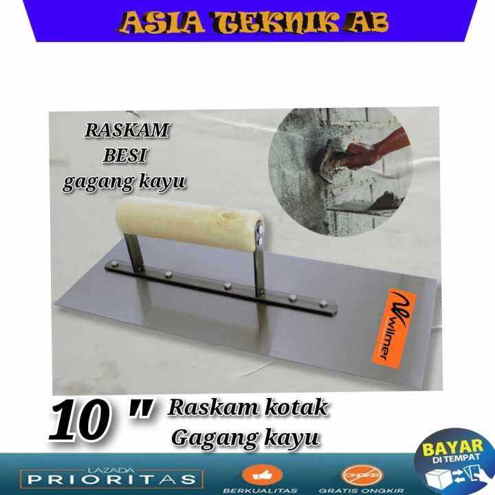 TERMURAH RASKAM BESI GAGANG KAYU WILMER 10 INCH roskam besi gagang kayu ...