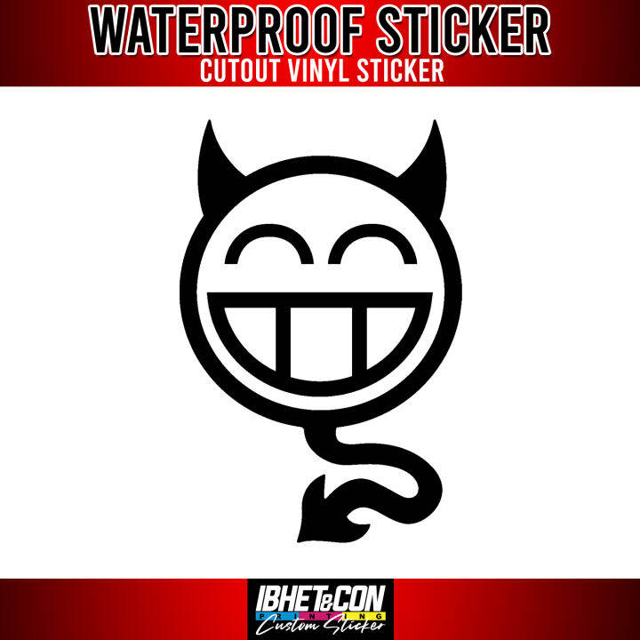 Sticker Devil (2.5x 3.7inches) Waterproof Cutout Vinyl Sticker | Lazada PH