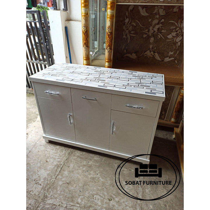 Meja Dapur 3 Pintu Model Kitchen Set | Lazada Indonesia