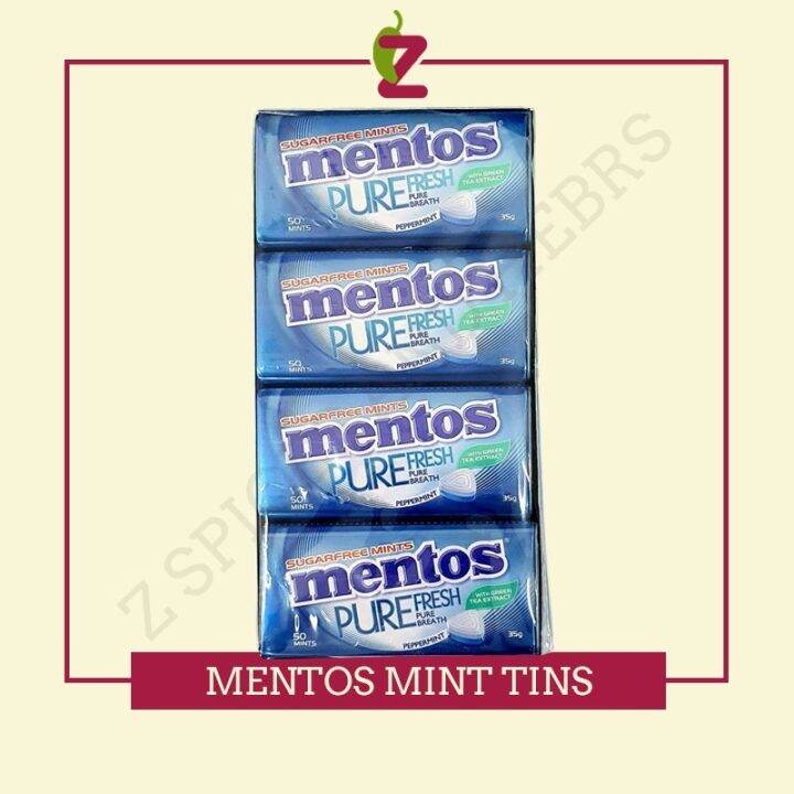 MENTOS PF TIN PEPPERMINT 12 TINS 35g | Lazada PH