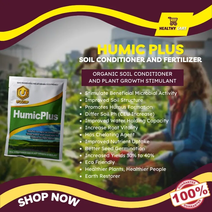 1 PACK HUMIC PLUS - Soil Conditioner And Plant Growth Stimulant ...