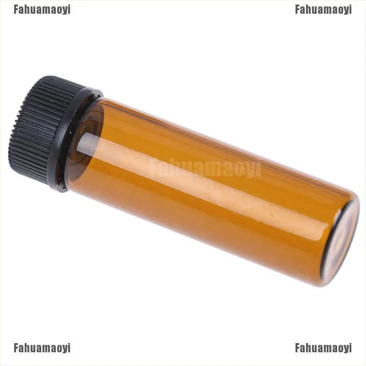 Fahuamaoyi☀ 1 235ml Mini Amber Glass Reagents Sample Bottle Brown Glass Vials With Cap | Lazada ...