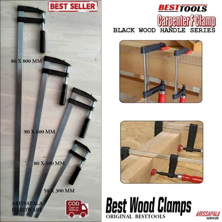 BESTTOOLS Klem F Penjepit Papan Kayu Besi Kaca F Clamp Catok Press Kayu ...