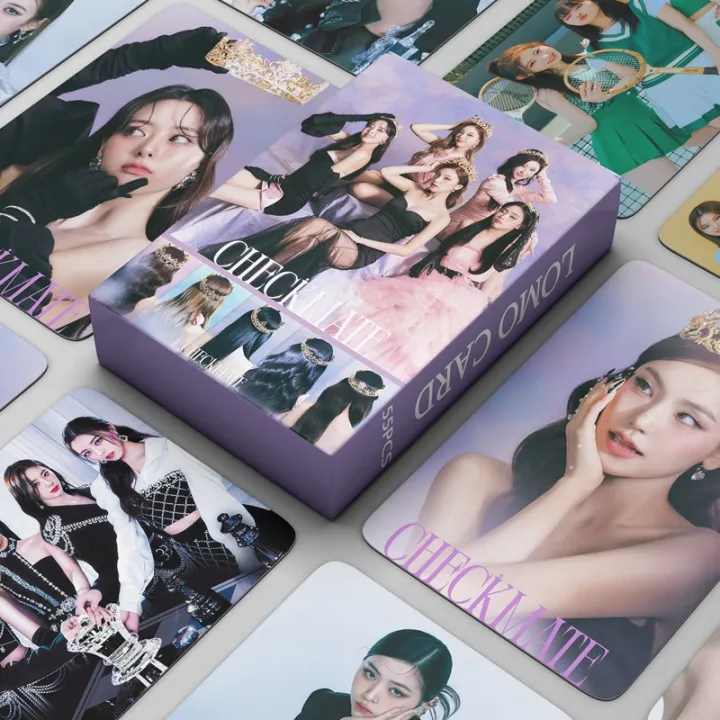 55ชิ้น/กล่อง ITZY Photocards 2022 CHECKMATE LOMO Card Postcard | Lazada ...