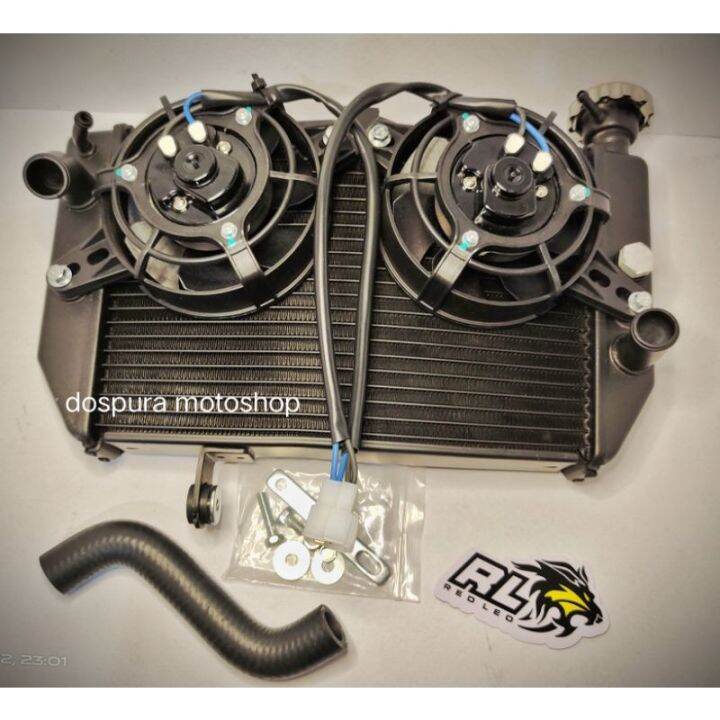 RED LEO BIG CURVE RADIATOR DUAL FAN FOR SNIPER 150 | Lazada PH