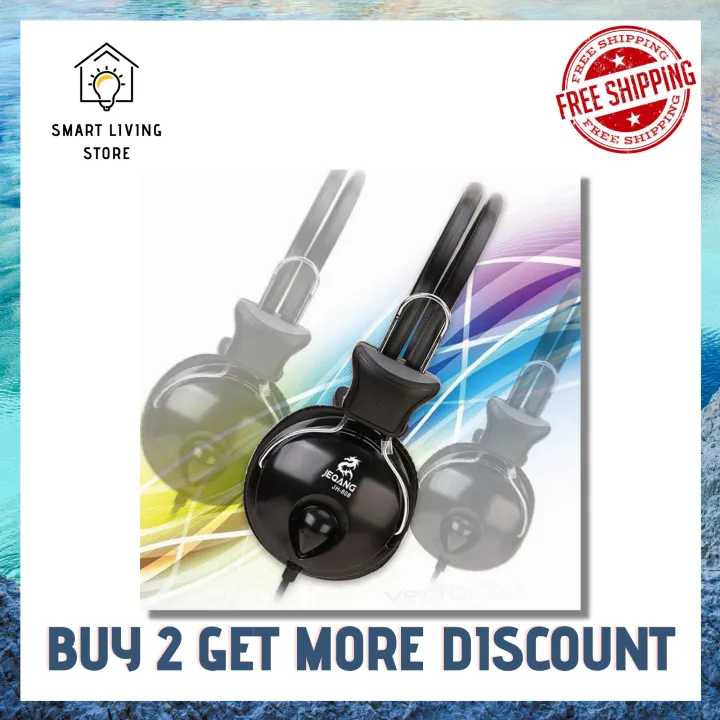 PC Computer On-ear Gaming Headset Headphones Perfect Multimedia with Microphone JH-808 by Smart ...