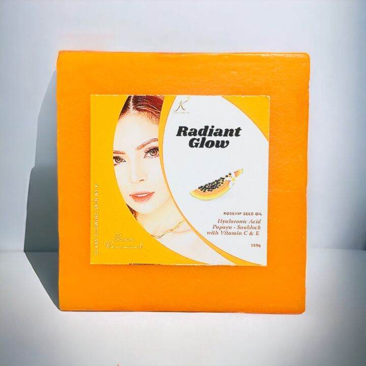 RADIANT GLOW KOJIC PAPAYA W HYALURONIC ACID SOAP/MICRO PEEL/GLOW SKIN ...
