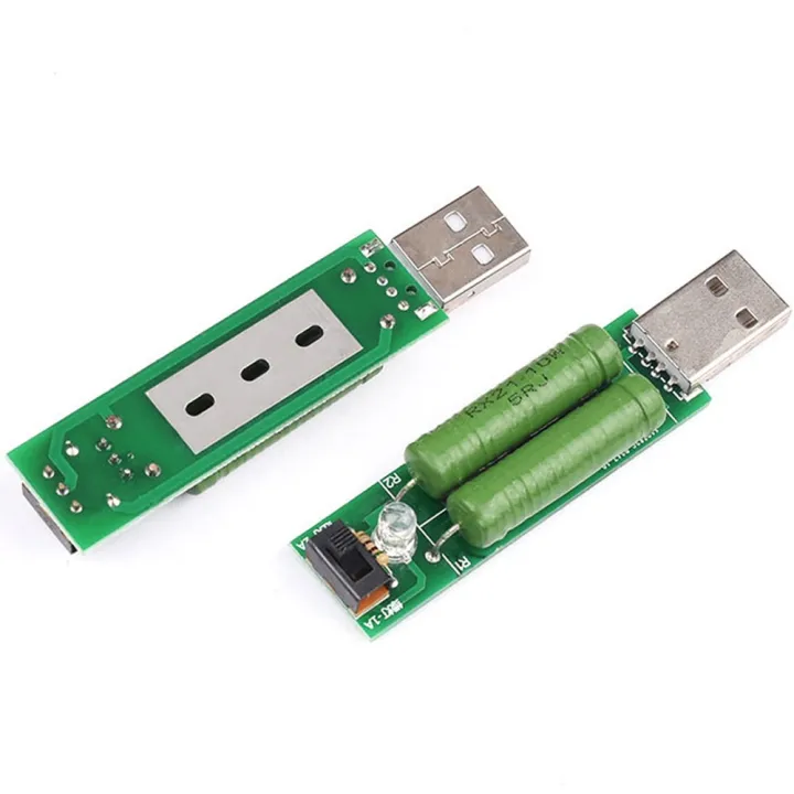 USB Mini Discharge Load Interface Resistor Load Tester 2A/1A with ...