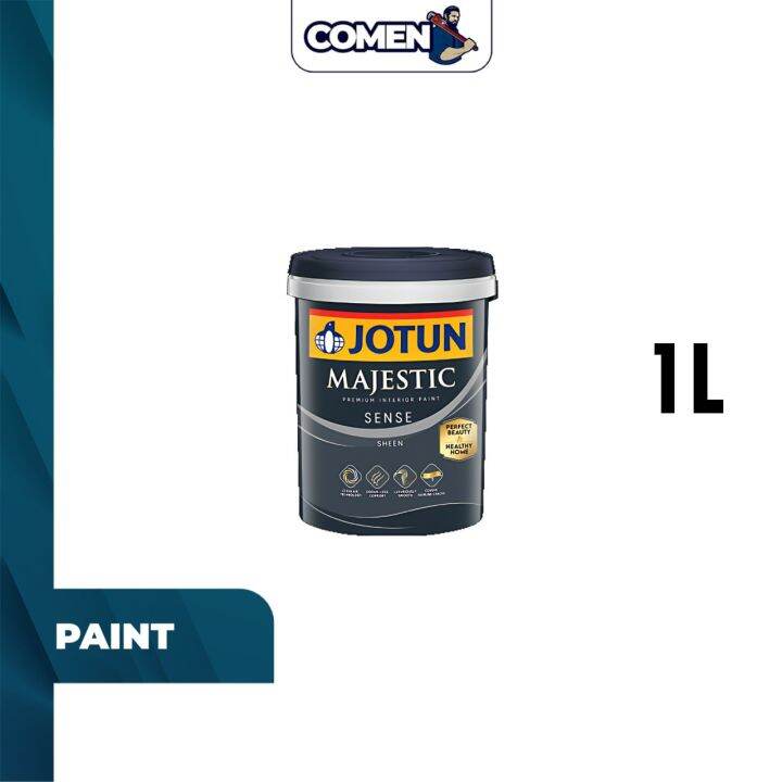JOTUN Majestic Sense (Sheen) 1 Liter Premium Interior Clean Air Odorless Wall Paint Cat Dinding ...