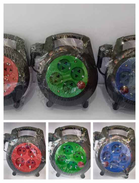 MODXTA Kabel ROLL Listrik 5 METER FULL Stop Kontak Listrik 4 Lubang ...