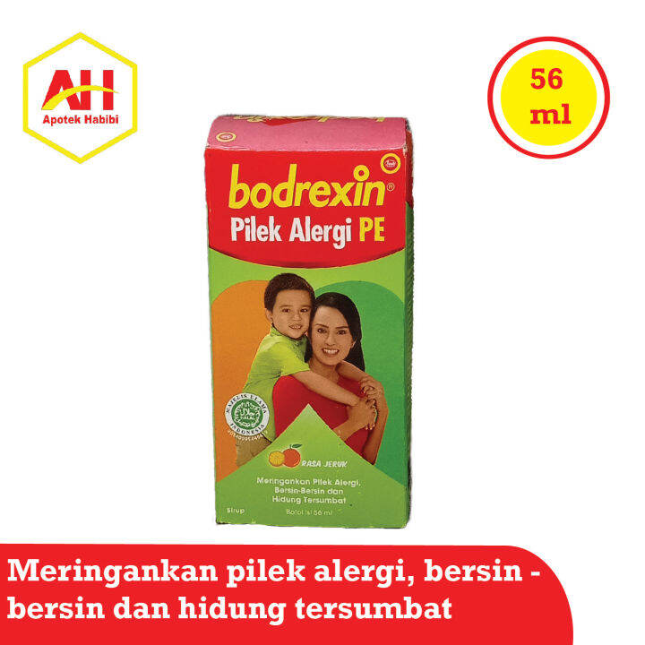 BODREXIN Bodreksin Pilek alergi PE SIRUP 56ML RASA JERUK OBAT PILEK ...