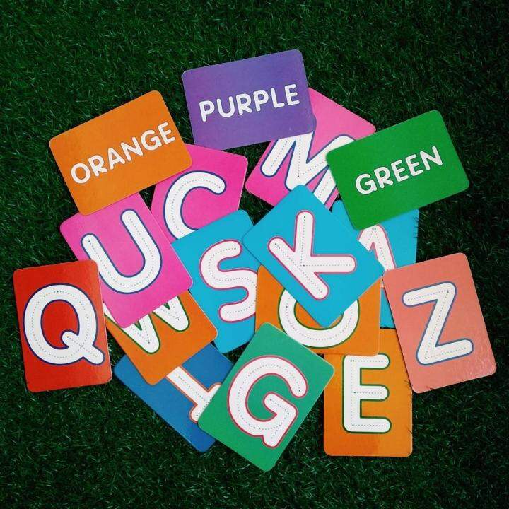 Flashcard ABC ALPHABET kad imbas tebal toys education | Lazada