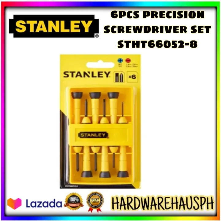 Stanley Precision Screw Driver Set Yellow Case STHT66052 | Lazada PH