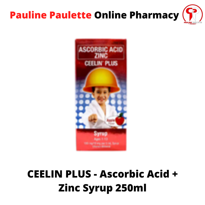 CEELIN PLUS - Ascorbic Acid + Zinc Syrup 250ml | Lazada PH