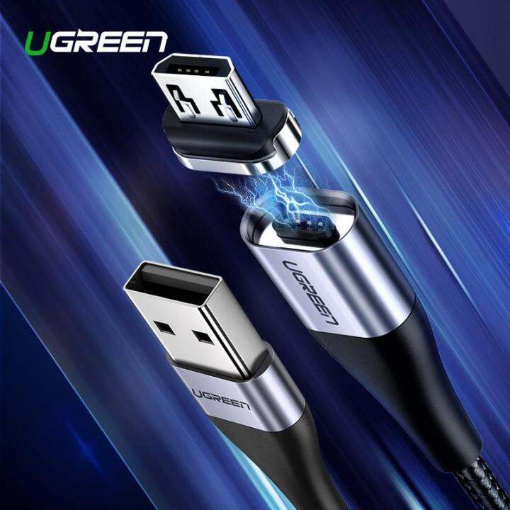 UGREEN 1Meter QC3.0 Fast Charge USB Cable Fast Micro USB Type C Cable ...