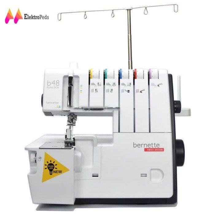 Mesin Jahit Obras-Overdeck-Rantai BERNETTE B48 Portable Multifungsi | Lazada Indonesia
