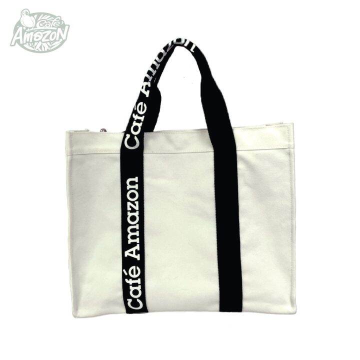 [คุ้มราคา!] Café Amazon Online Exclusive the Weekender Bag - White ...