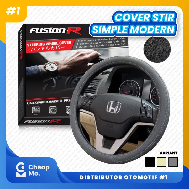 Sarung Stir Mobil / Cover Steer Mobil Kulit Simple Modern Elegant ...
