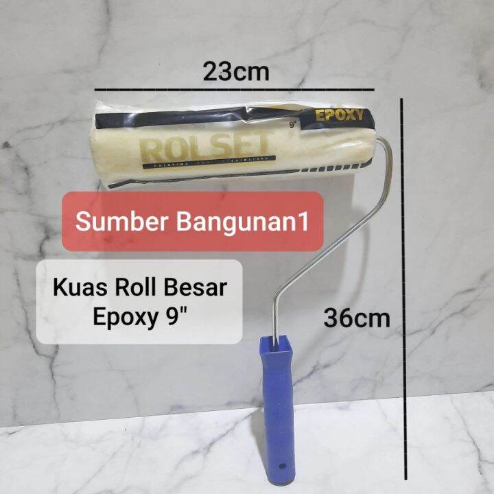 Kuas Roll Epoxy besar 9" ROLSET kuas cat tembok 9 inch bagus roller ...