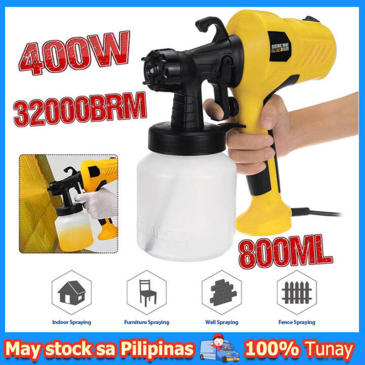 🇵🇭 Paint Sprayer High Pressure 400W Electric Spray Gun set Heavy Duty ...