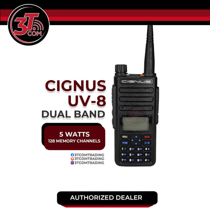 CIGNUS UV8 DUAL BAND RADIO 8 WATTS AND TRI POWER RADIO | Lazada PH