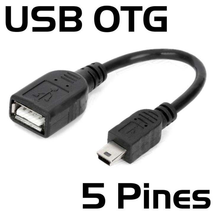 OTG Cable Connect Kit for Android MINI USB OTG Cable Mini USB 5 pins ...