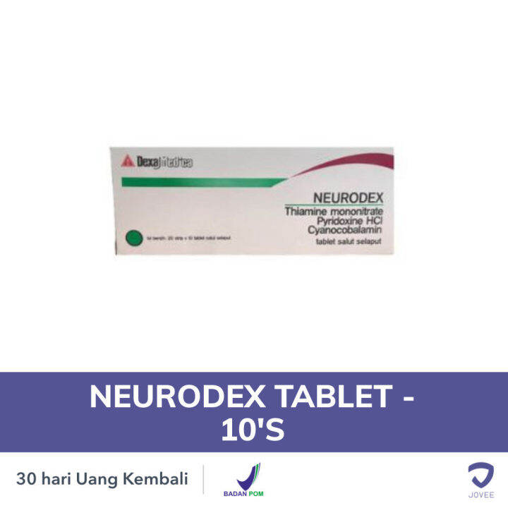 Neurodex - 10 Tablet - Vitamin Saraf - JOVEE | Lazada Indonesia