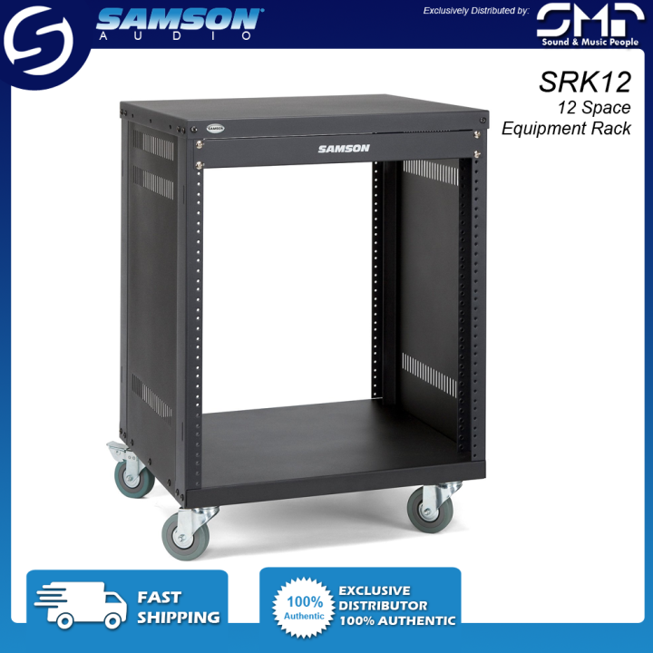 Samson SRK12 [ Universal 12-Space Equipment Rack Stand / Heavy Duty ...