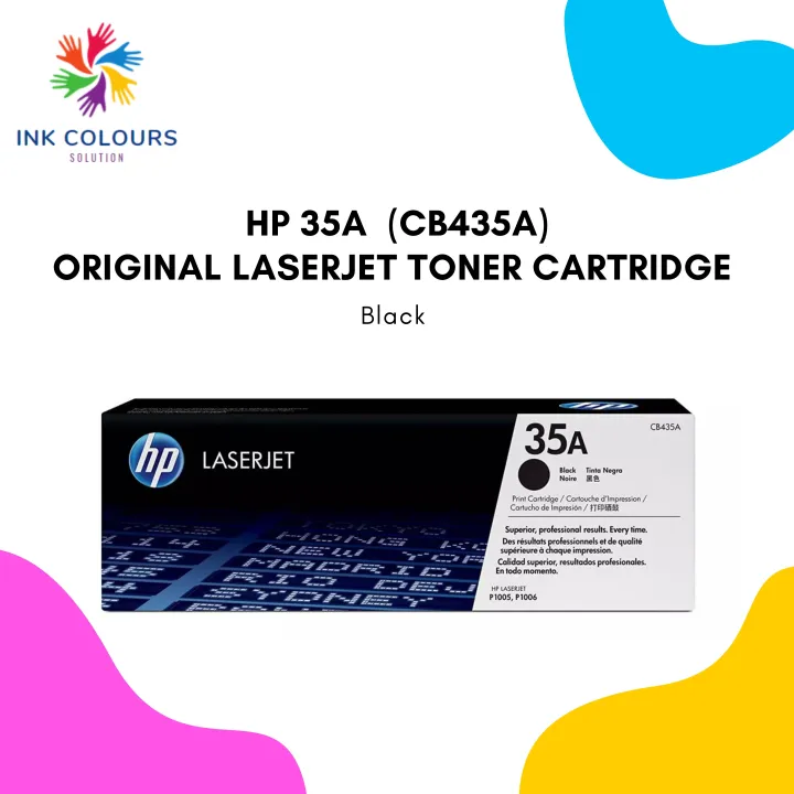 HP 35A Black Original LaserJet Toner Cartridge (CB435A) | Lazada PH