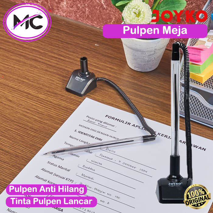 Pulpen Meja Tempel Joyko Original Stand pen Bolpoin Kantor Balpen ...