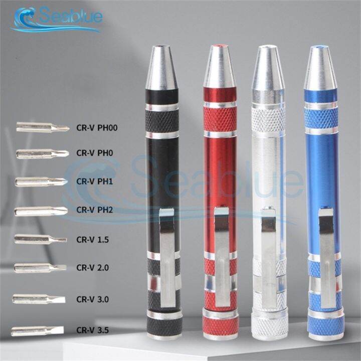 Multifunction 8 In 1 Pocket Precision Mini Screwdriver Pen Mobile phone ...