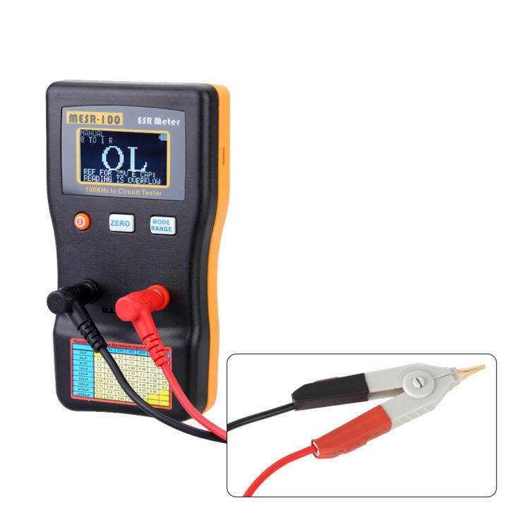 MESR-100 ESR Capacitor Tester Ohm Meter Professional Measuring Internal ...