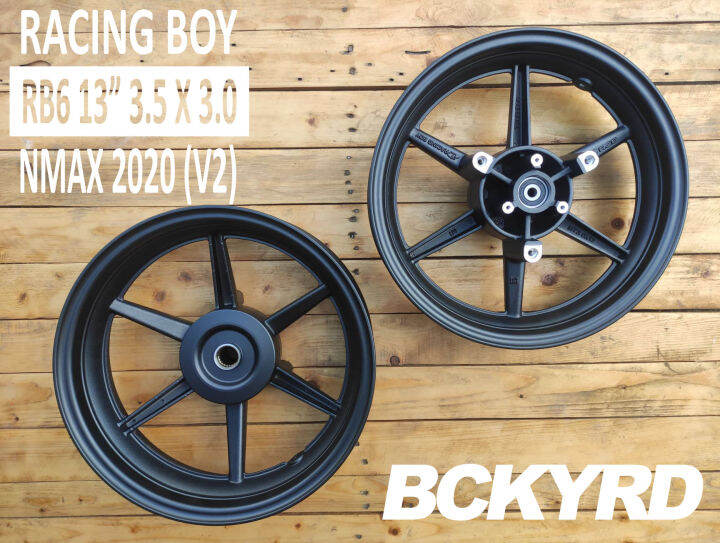 Racing Boy Rb6 for Yamaha Nmax 2020 (V2) 13" 3.5 X 3.0 White with ...