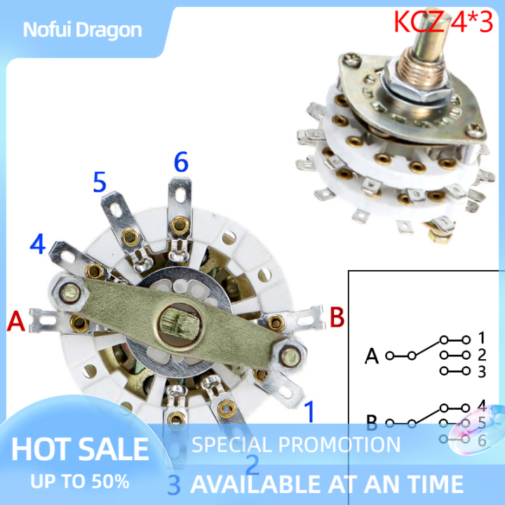 Nofui KCZ 2 Pole 6/7/8/9/10/11 4 Pole 3/5 Position With Channel Rotary ...