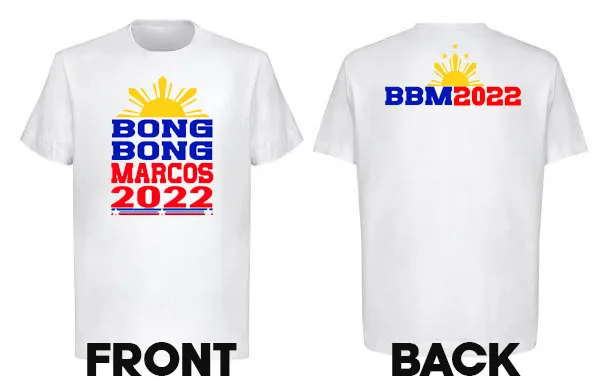 BBM election shirt 2022 / cotton spandex white 180gsm / sublimation ...