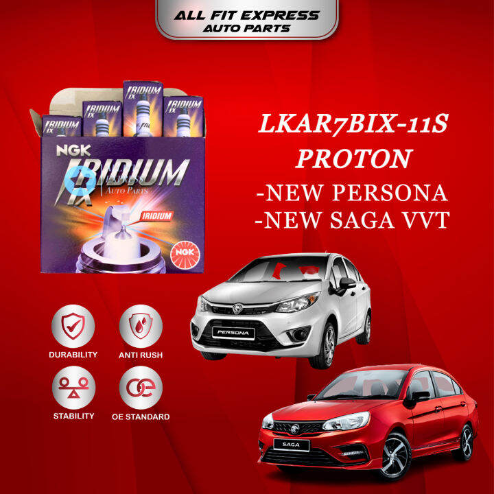 NEW PERSONA , NEW SAGA VVT [LKAR7BIX-11S] NGK IRIDIUM IX SPARK PLUG ORIGINAL READY STOCK | Lazada