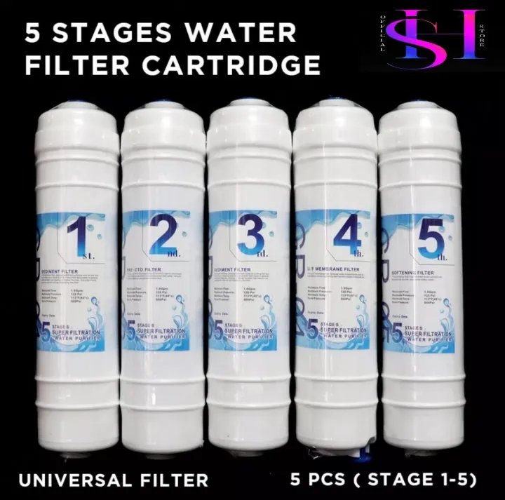 Water Filter Cartridge WATER PURIFIER (Set of 5) | Lazada PH