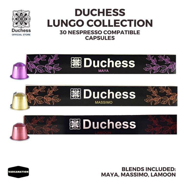 Nespresso Capsule Duchess Coffee Set of 30 Pods Lungo Collection ...