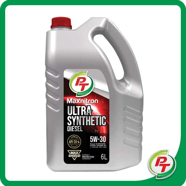 น้ำมันเครื่องดีเซล PT maxnitron 5w-30 ขนาด 6 ลิตร น้ำมันเครื่องสังเคราะห์แท้ดีเซล | Lazada.co.th