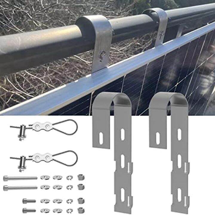 Solar Panel Mounting Bracket Silver Stainless Steel Solar Panel Holder ...