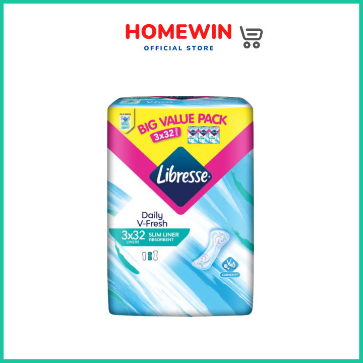 Libresse Slim Panty Liners (3 x 32 Liners) | Lazada