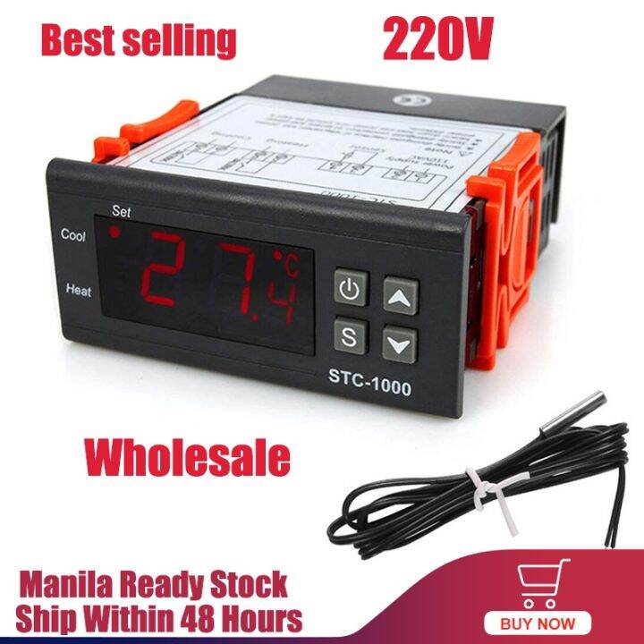 【Wholesale】220V Digital STC-1000 Temperature Controller Thermostat Sensor | Lazada PH